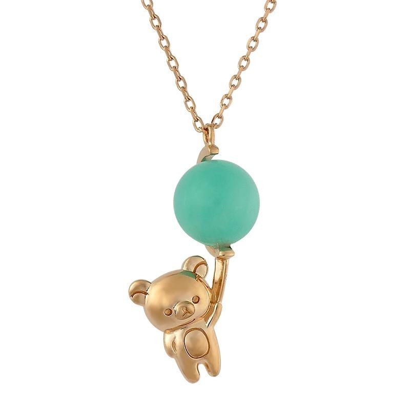Rilakkuma Balloon Necklace Silver Pink Gold Coating Japan | eBay