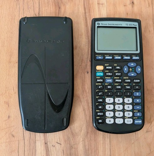 Texas Instruments TI-83 Plus Graphing Calculator Black Tested/Works ...