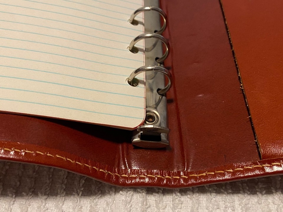 Vintage IBM Think Leather Notepad Pocket Paper Pad Spiral Notebook Case ...