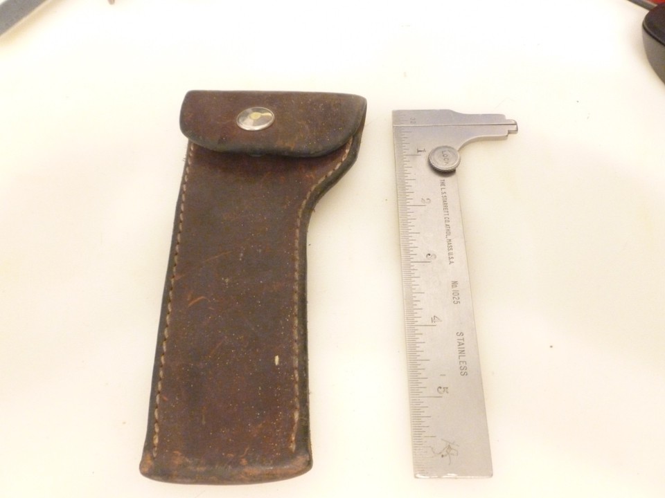 Vintage L.S. Starrett No. 1025 6" Pocket Slide Caliper with Lever Case ...