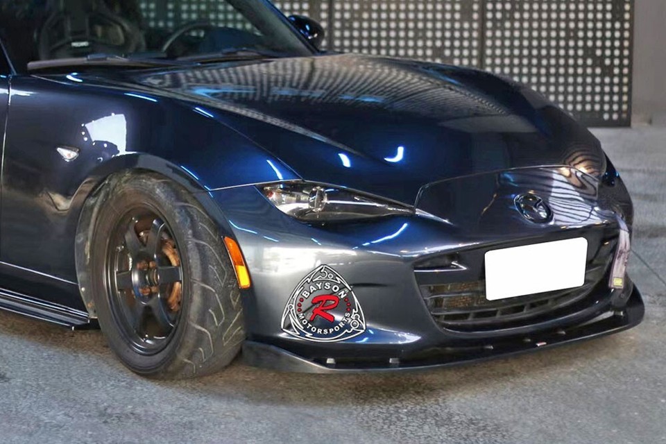 Fits 16-25 Mazda Miata MX5 ND ND2 ND3 A-Style Front Bumper Lip Spoiler ...
