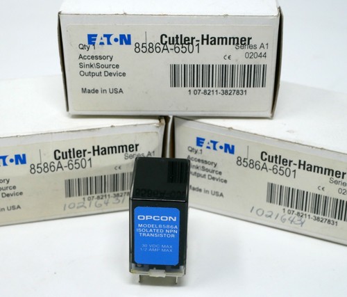 EATON OPCON 8586A-6501 OUTPUT MODULE TRANSISTOR NPN 8BLADE 30VDC | eBay