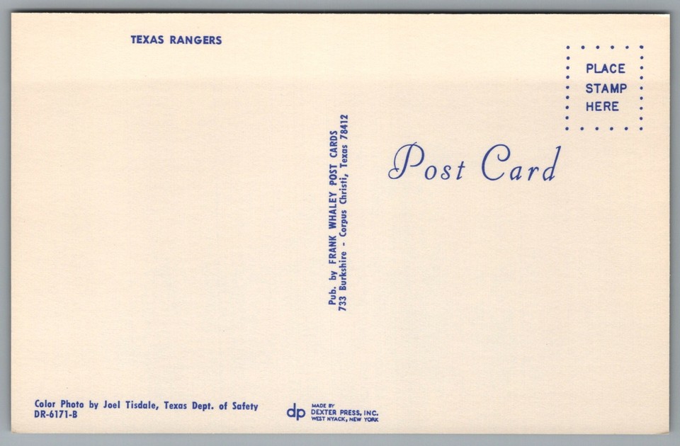 Texas Rangers Horseback Horses Drinking River Water c1959 Chrome ...