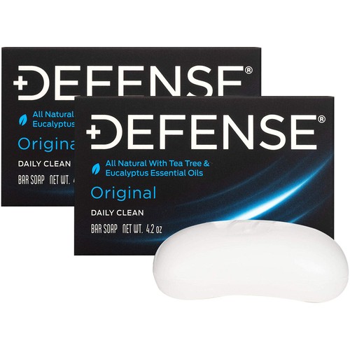 Defense Soap 4 oz. Antimicrobial Therapeutic Body Bar Soap - 2 Pack ...