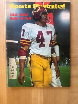 Sports Illustrated August 27, 1973, Washington Redskins, Duane Thomas ...