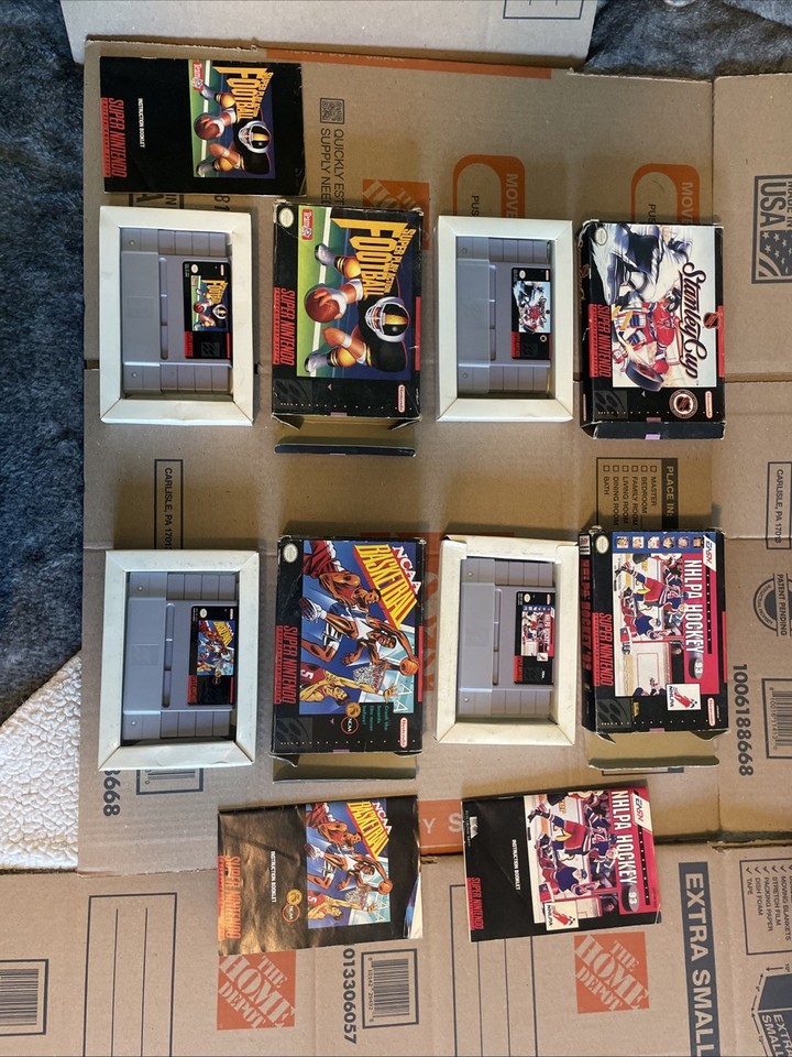 Super Nintendo SNES Games Lot Includes 4 Games Boxes and Manuals | eBay