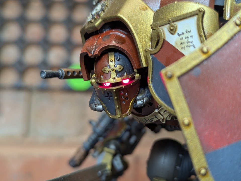 Imperial knight errant, Very custom, LED eyes, Warhammer 40k | eBay