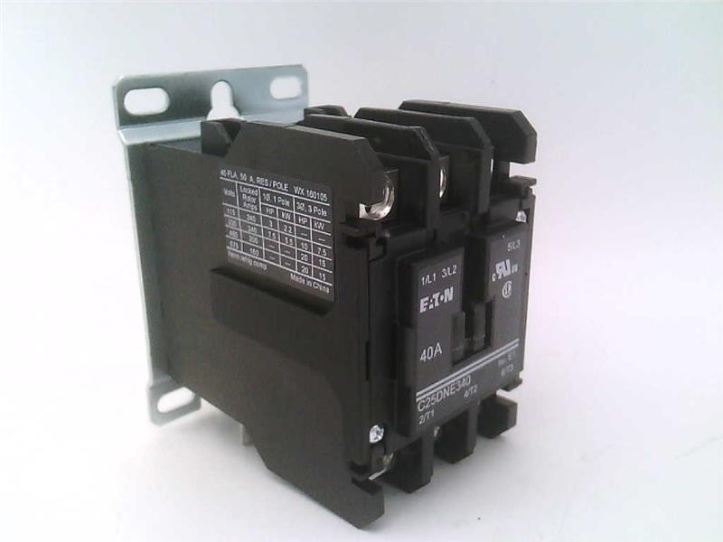 C25DNE340T-86 EATON CORPORATION CONTACTOR 3POLE 40AMP BOX LUGS W/O QC ...