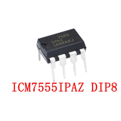 50 PCS ICM7555IPAZ DIP-8 ICM7555 7555 IPAZ General Purpose Timers Chip ...
