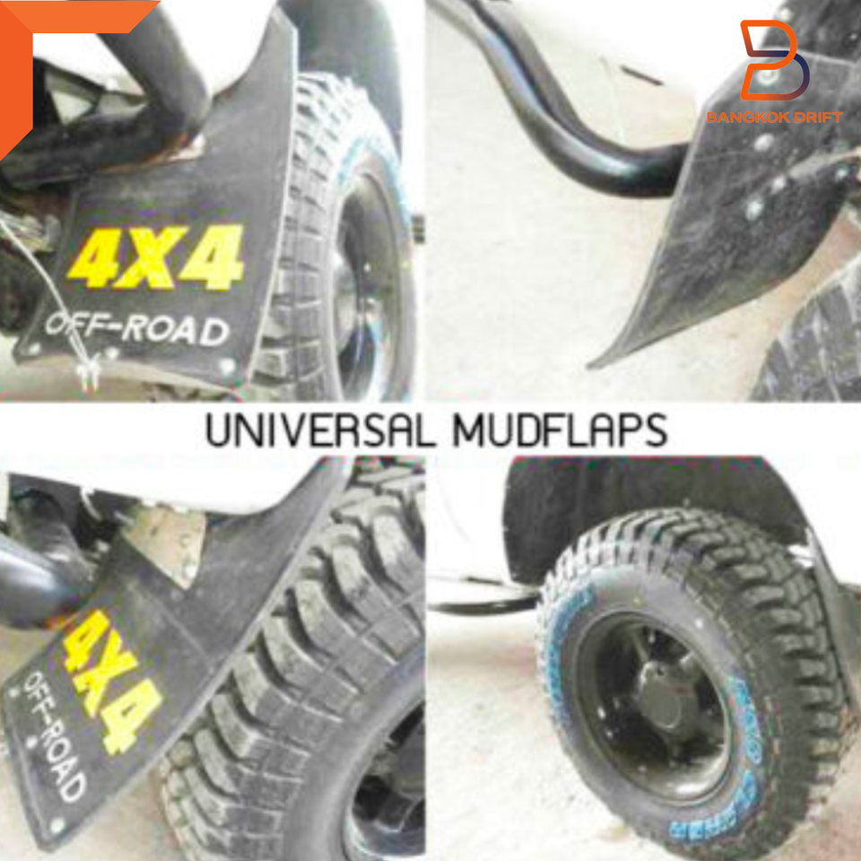 4WD 4X4 OFF-ROAD MUD FLAPS SPLASH GUARDS USE FIT TOYOTA CAR TRUCK BLACK ...