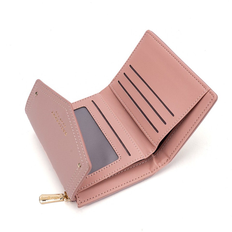Women's Foldable Leather Wallet Multifunctional Wallet Credit Card ...