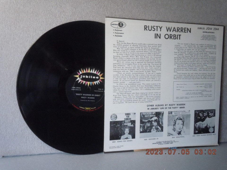WARREN,RUSTY Vinyl lp...IN ORBIT...JUBILEE...VG++/VG+...'62 | eBay