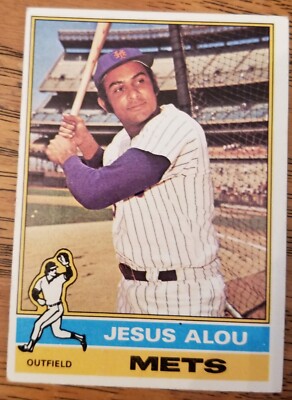 1976 Topps Jesus Alou New York Mets Baseball Card #468 MT | eBay