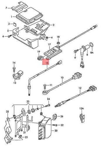 Genuine VW SKODA Golf R32 GTI Rabbit Variant 4Motion nox sensor ...