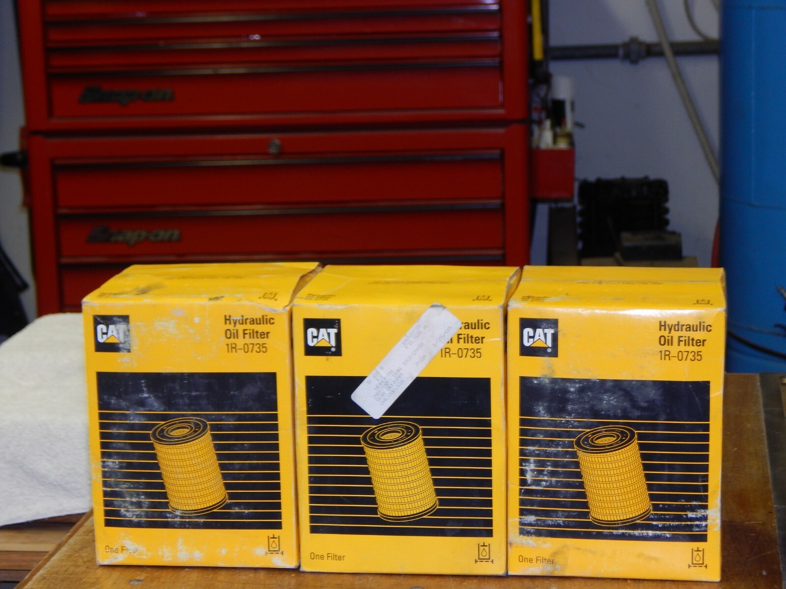 Genuine Caterpillar CAT 1R-0735 Hydraulic Oil Filter, Lot of 3, Parts ...