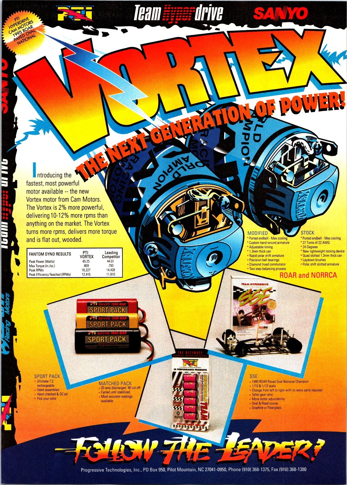 VORTEX RC Motor Vintage Print Ad Wall Art Decor PTI Team Hyperdrive | eBay