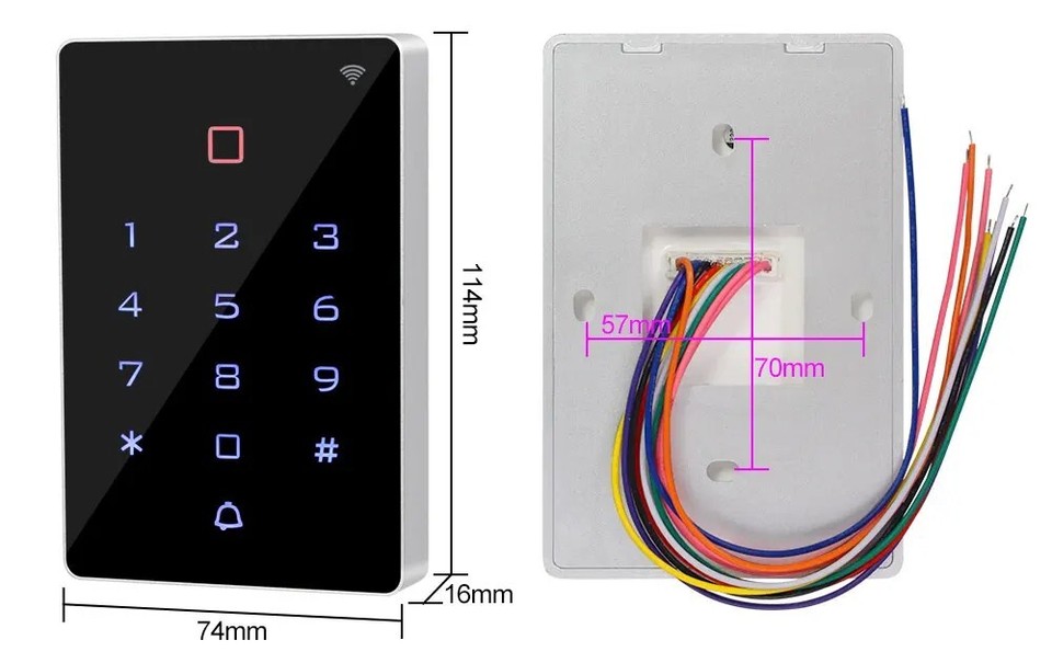 Access Control Door Kit WiFi Tuya Waterproof RFID Keypad Electric ...