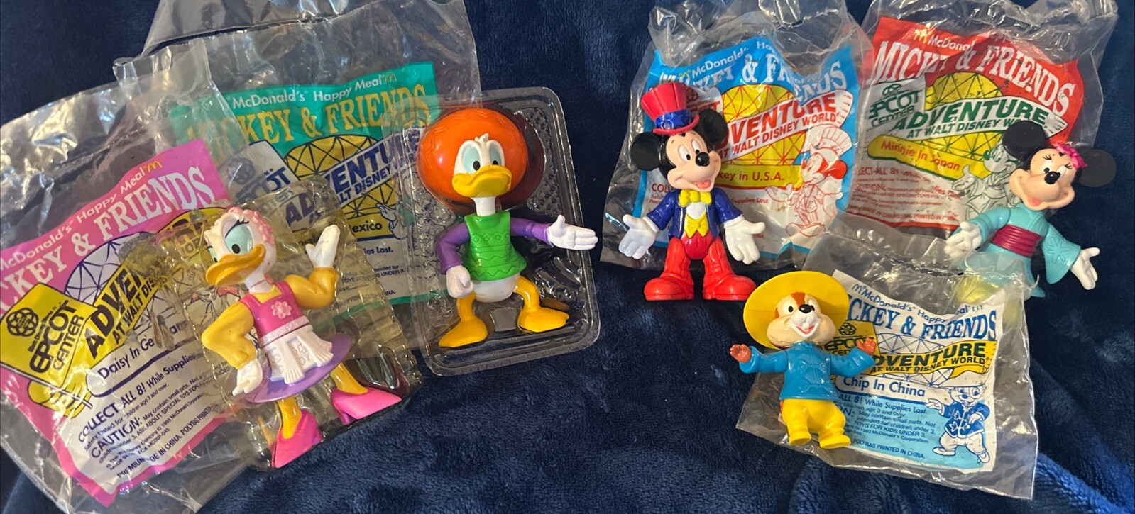 McDonald's Disney Epcot Adventure Mickey & Friends Happy Meal Toys Set ...