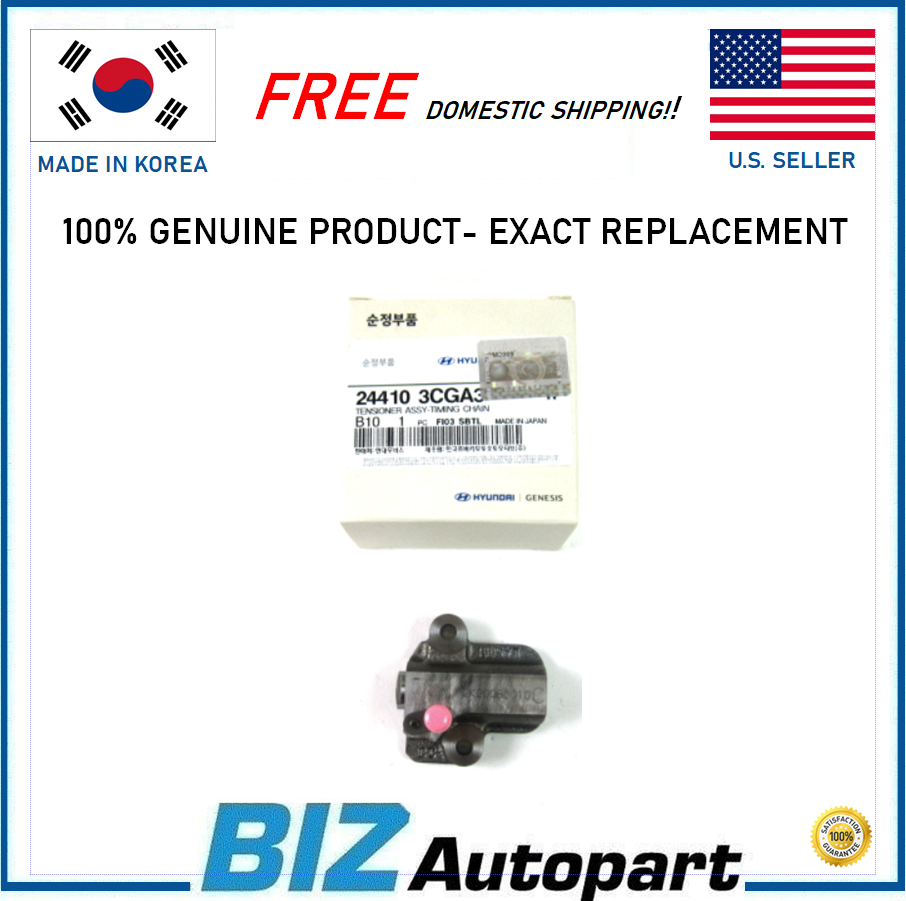 NEW GENUINE !! TIMING CHAIN TENSIONER FOR 12-19 HYUNDAI KIA V6 24410 ...