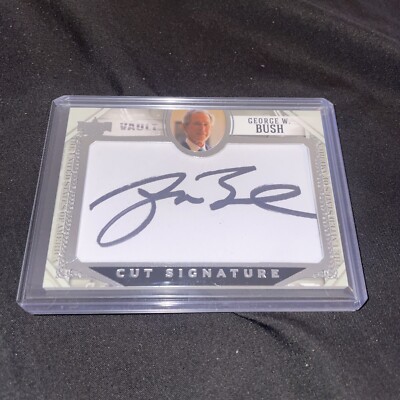 2022 DECISION GEORGE W BUSH CERTIFIED AUTOGRAPH AUTO CUT SIGNATURE ...