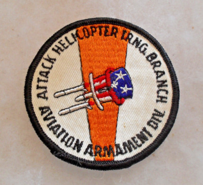 NAM ERA ARMY AVIATION PATCH "ATTACK HELIC0PTER TRNG. BRANCH AVIA ...