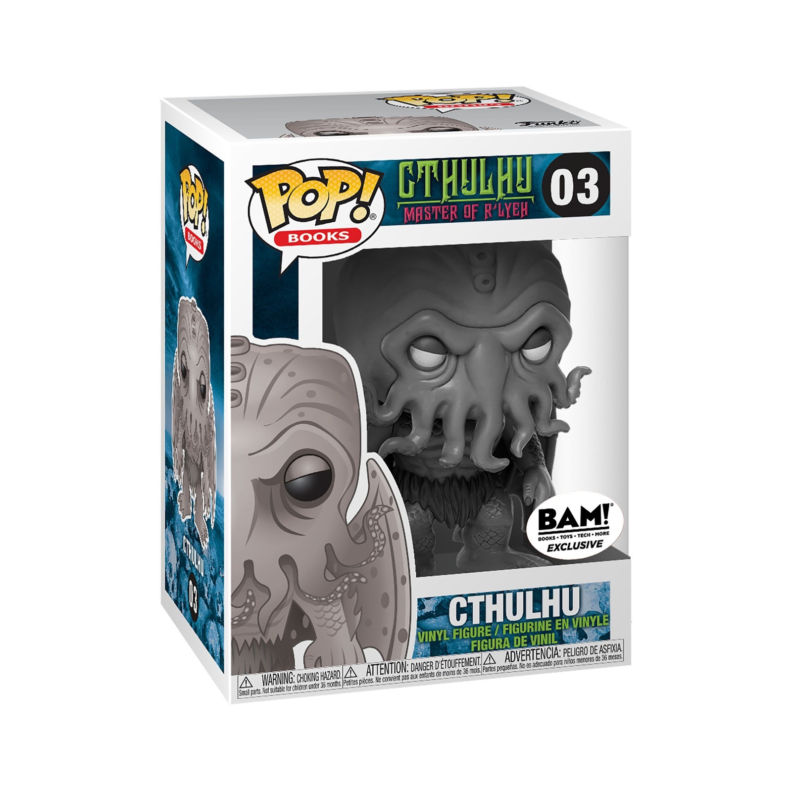 Funko Pop! Vinyl: HP Lovecraft - Cthulhu (Black & White) - Books A ...