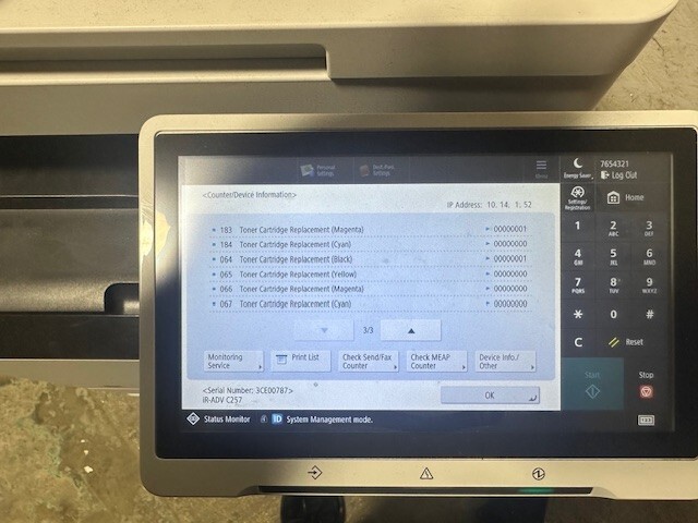 Canon imageRUNNER ADVANCE DX C257iF | eBay