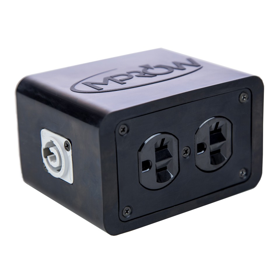 MPROW Rubber Quad Box Neutrik PowerCon Power Distribution Twist-Lock ...