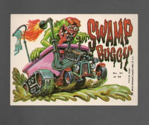 1980 Topps WEIRD WHEELS "Swamp Buggy" Sticker #31 Ex | eBay