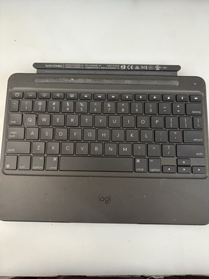 Logitech Logi Slim Combo 820-008870 Keyboard Only (Black) for iPad 9.7 ...