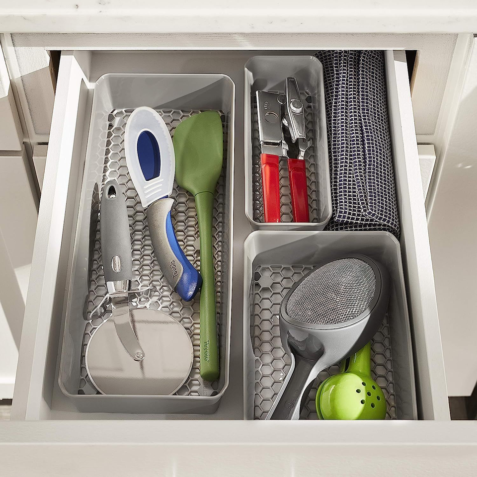 Spectrum Diversified Hexa Drawer Organizer Tray Modern Kitchen Stone ...