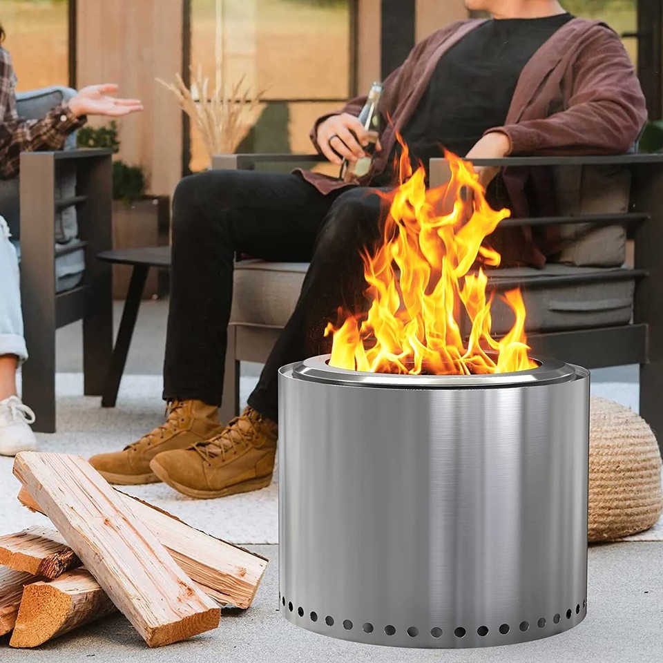 Large Smokeless fire pit, Wood Burning Firepit | Smoke less Bonfire ...