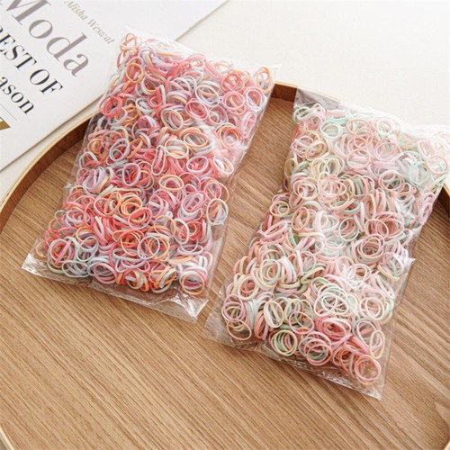 100PCS Small Scrunchies Set Ponytail Holder Hair Ties High Elastic ...