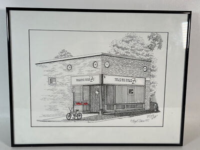 Eliza B Askin Framed Sketch Pen Art Richmond VA 39/150 EPA 1997 Mamma ...