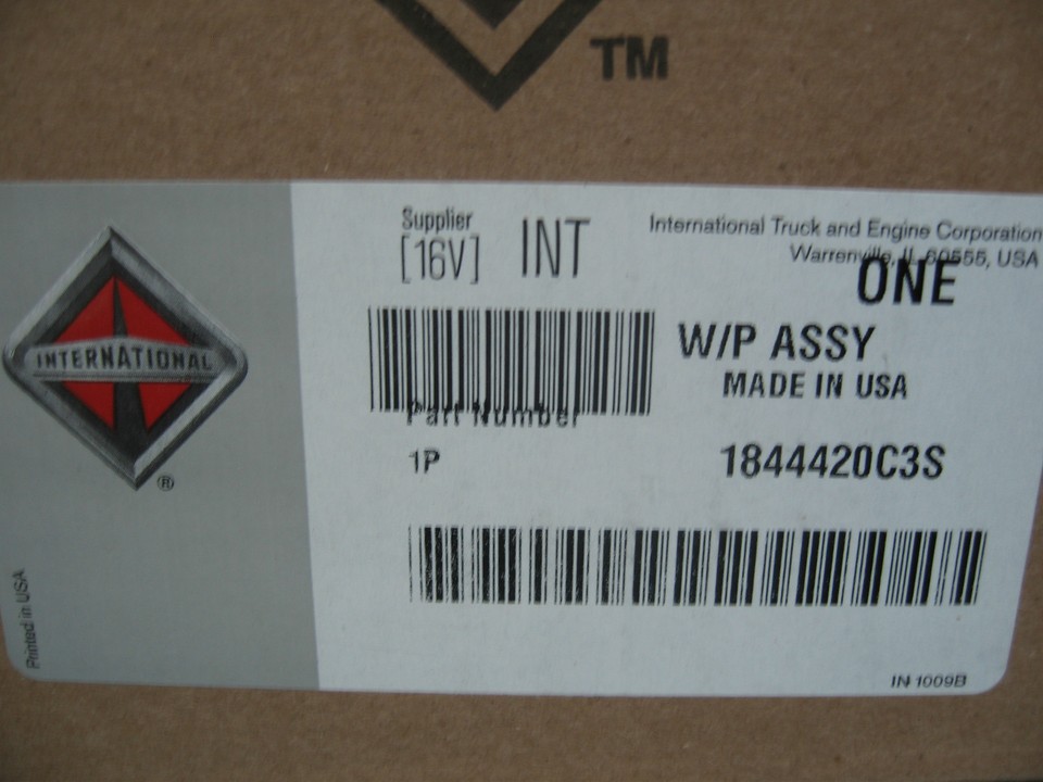 International DT466 DT466E & DT530E Water Pump Kit P/N 1842665C93 Ref ...