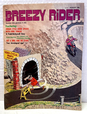 BREEZY RIDER Magazine #4 Aug 1971 Indian Cycle Rider Speaks Frank ...