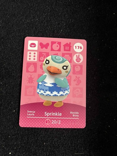 Carte Amiibo Animal Crossing 176 Sprinkle | eBay