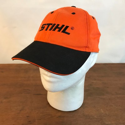 STIHL Orange and Black Cotton Strapback Baseball Cap Hat CH17 | eBay