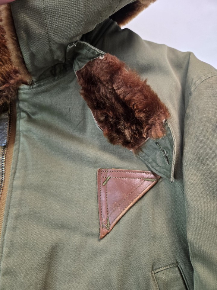 USAAF Vintage 1940s WW2 WWII B-15A Flight Bomber Jacket Mens 38 Medium ...