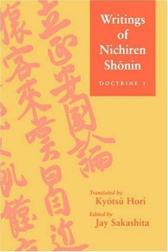 Writings of Nichiren Shonin by Nichiren and Kyotsu Hori (2003, Trade ...