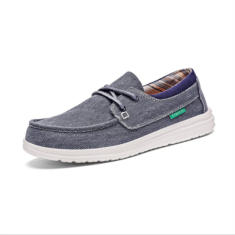 Summer Men's Canvas Shoes Breathable Casual Shoes Loafers Slip on ...