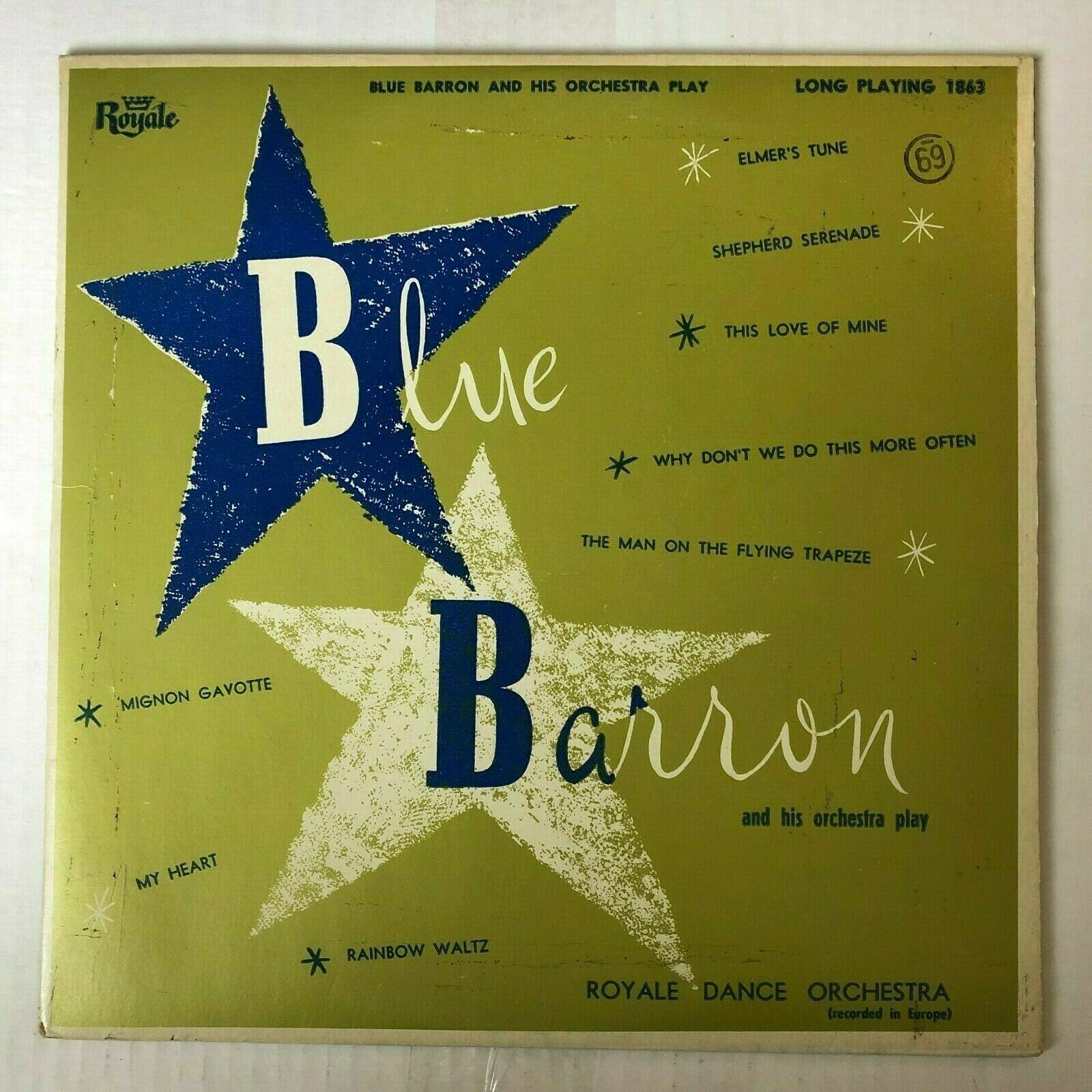 BLUE BARRON And His Orchestra 1863 Vinyl 10" VG+ Cover VG+ mono | eBay