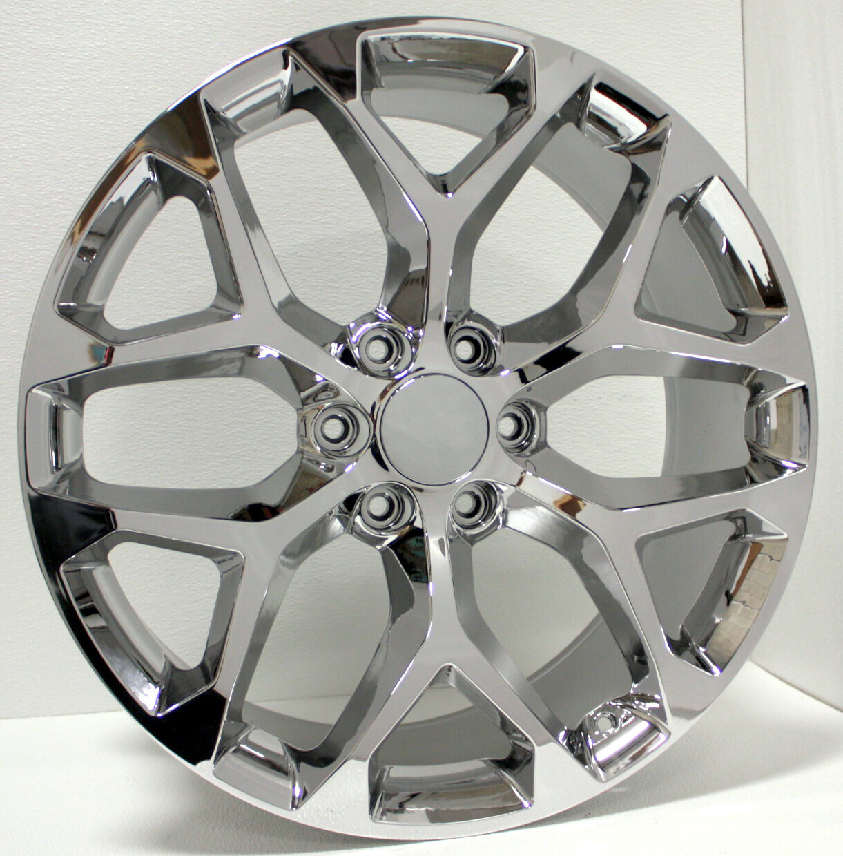 Chrome 22" Snowflake Wheels Rims For Chevy Silverado Suburban Tahoe Z71 ...