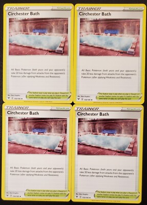 Circhester Bath Stadium 4x Playset 140/185 Vivid Voltage SWSH Pokémon ...