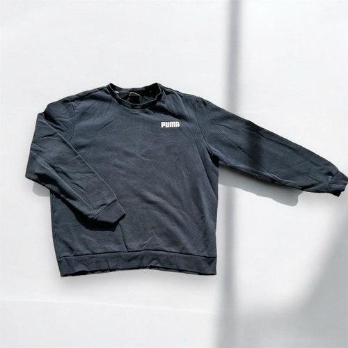 PUMA Long Sleeve Navy Blue Winter Jumper Unisex Active Sport Sweatshirt ...