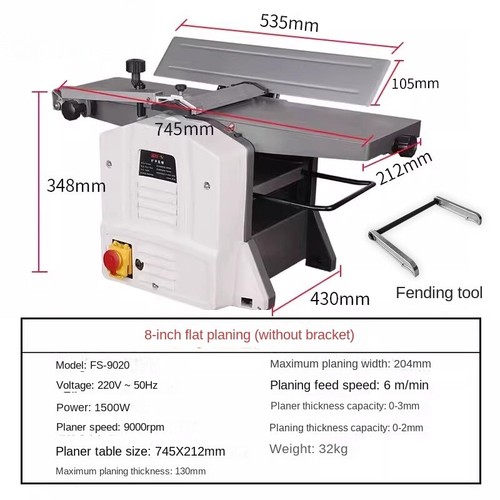 Flat Planer Woodworking Electric Planer Table Flat Planer Press Planer ...