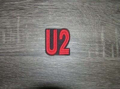 U2 Band Alternative Red & Black Embroidered Iron On Patch 1.5" x 1.75 ...