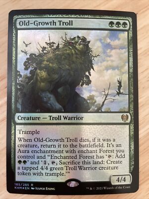MTG Old-Growth Troll Kaldheim 185/285 FOIL Rare NM/M KHM | eBay