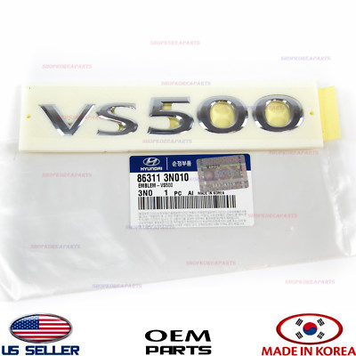 NAMEPLATE EMBLEM VS500 HYUNDAI EQUUS GENUINE LIFTGATE TRUNK 2010-2016 ...