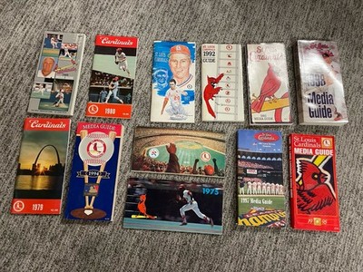 St Louis Cardinals Media Guide Lot of 13 1970s Brock Ozzie Hernandez ...